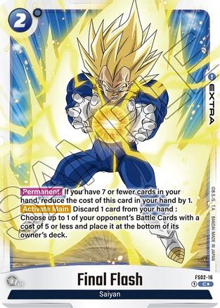 Final Flash (Bonus Pack Alternate Art) (FS02-16) - Starter Deck 2 Vege – Hobbiesville
