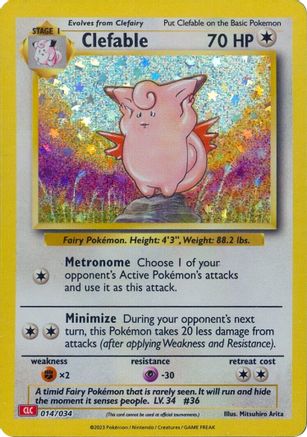 Clefable (14) Rare Holofoil – Hobbiesville