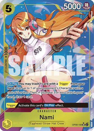 Nami (Parallel) OP08-106 SR Two Legends Foil – Hobbiesville