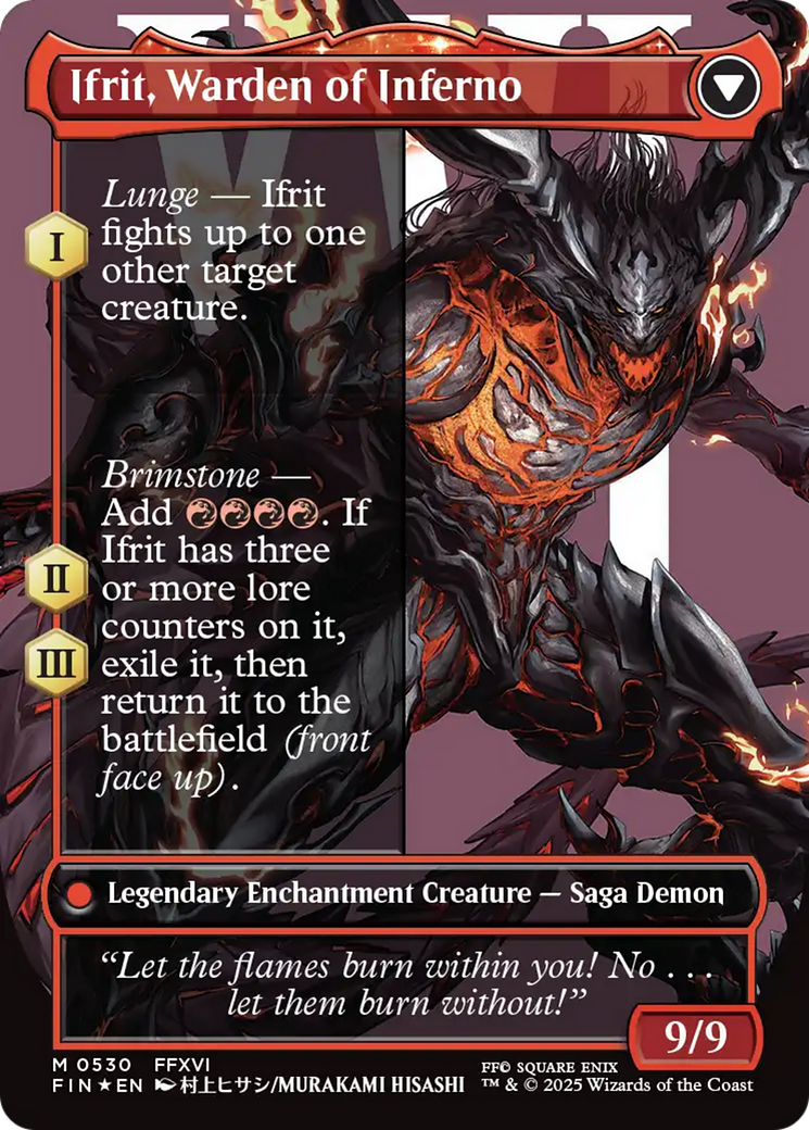 Clive, Ifrit's Dominant // Ifrit, Warden of Inferno (FIN-530): (enchan ...