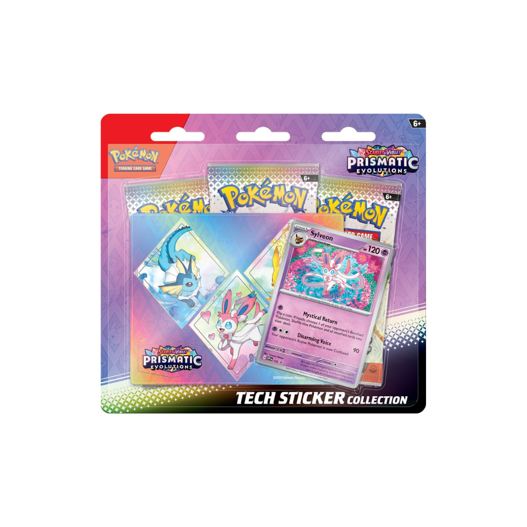 Pokemon Prismatic Evolutions Tech Sticker Collection - Sylveon ...