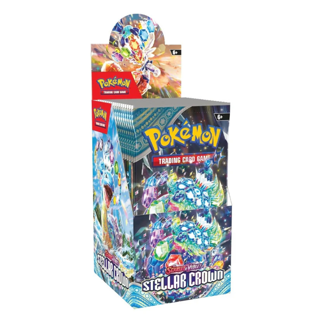 Pokemon - Scarlet and Violet - Stellar Crown - 18 Pack Euro Half Boost ...