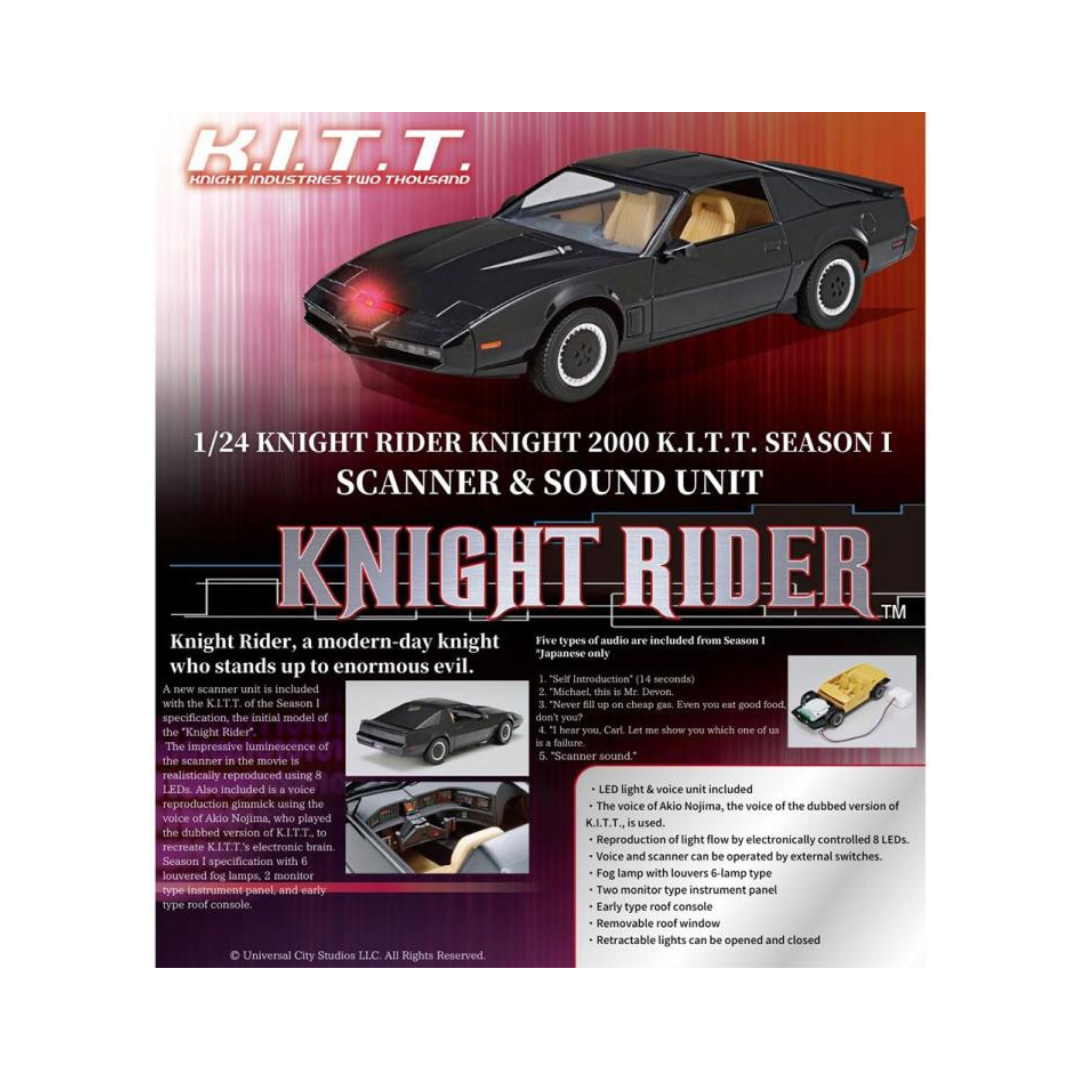 Knight Rider Knight 2000 K.I.T.T. (Season 1) Scanner & Sound Unit 1/24 ...