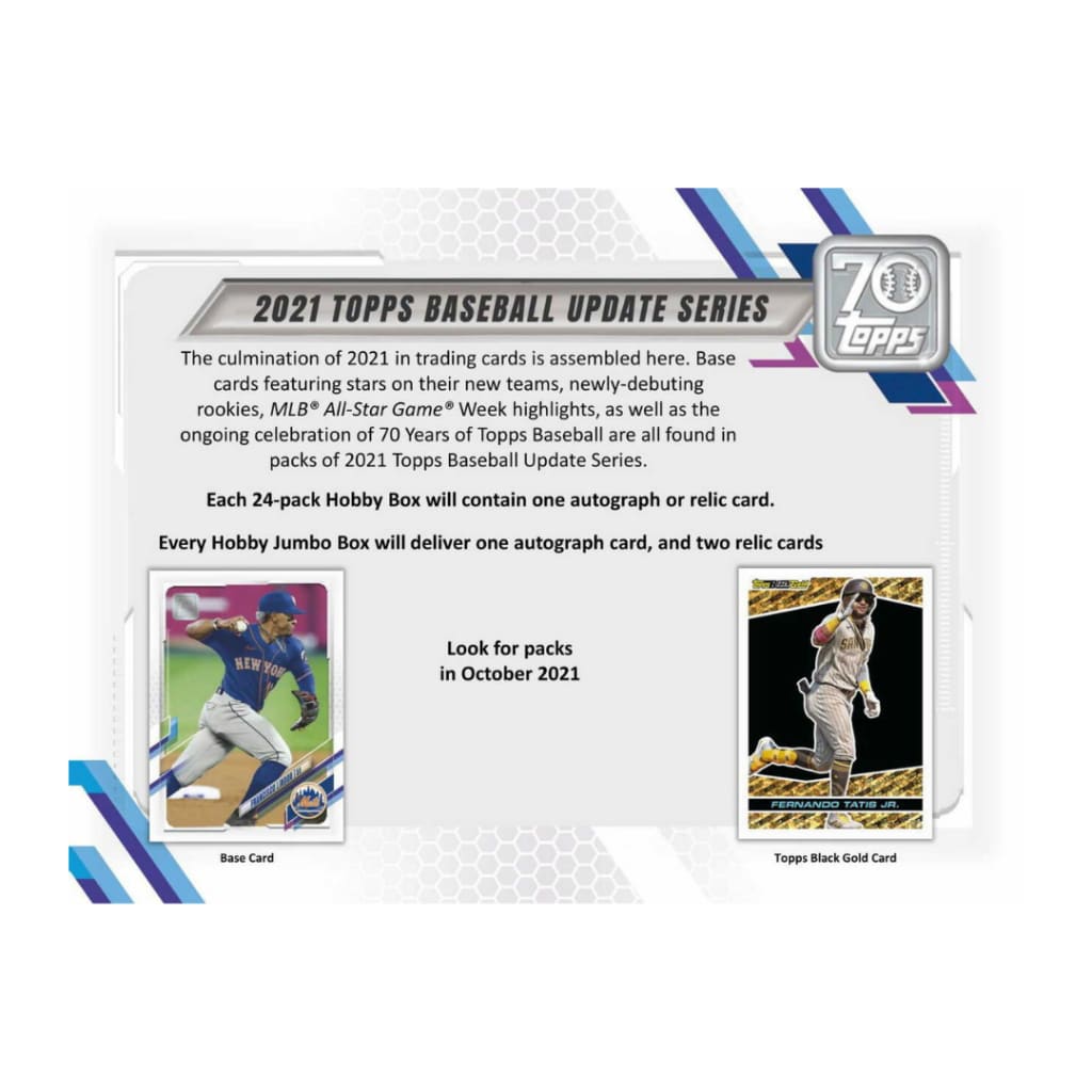 2021 Topps Update Series Baseball Jumbo Hobby Box By Topps | – Hobbiesville