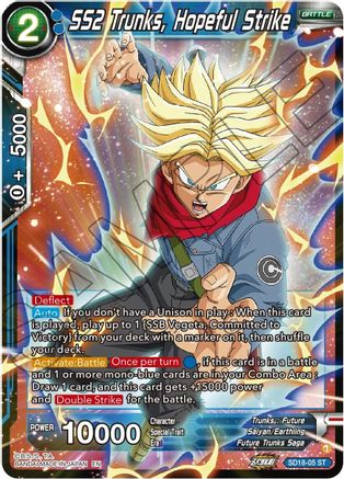 Ss2 Trunks Hopeful Strike (dawn Of The Z-legends) Foil – Hobbiesville