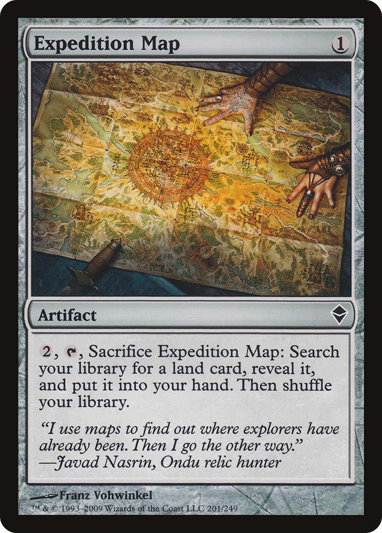 Expedition Map (zen-201) Foil By Zendikar | Hobbiesville