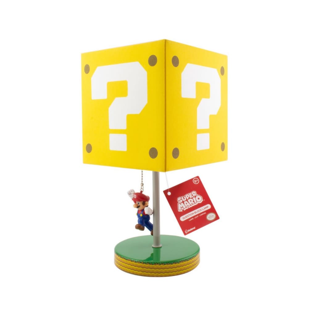 Super Mario Question Block Lamp By Nintendo | Hobbiesville